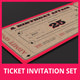 Ticket Invitation Set, Print Templates | GraphicRiver