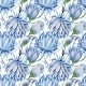 Indigo Floral Pattern, Graphics | GraphicRiver