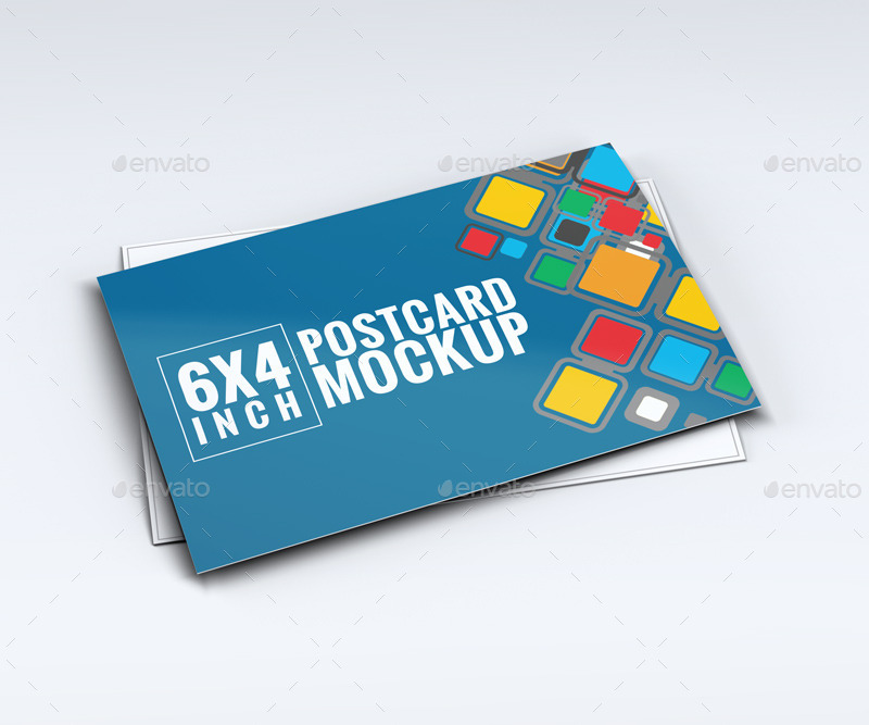 Realistic 6x4 Postcard Mock-Up, Graphics | GraphicRiver