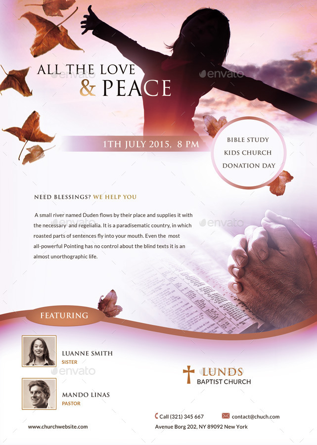 Church Flyer / Magazine Ad, Print Templates | GraphicRiver