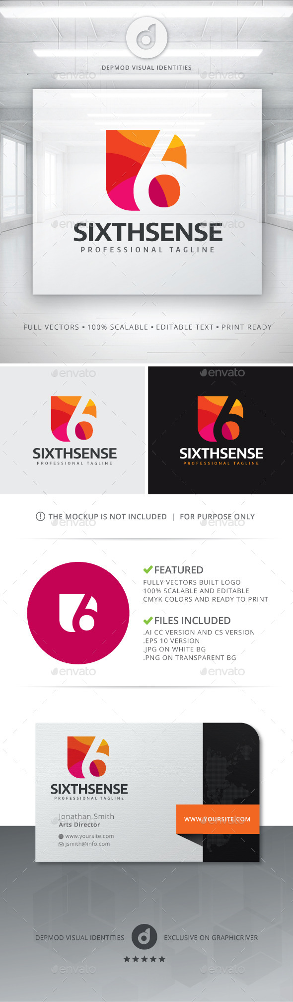 Sixth Sense Logo by Opaq | GraphicRiver