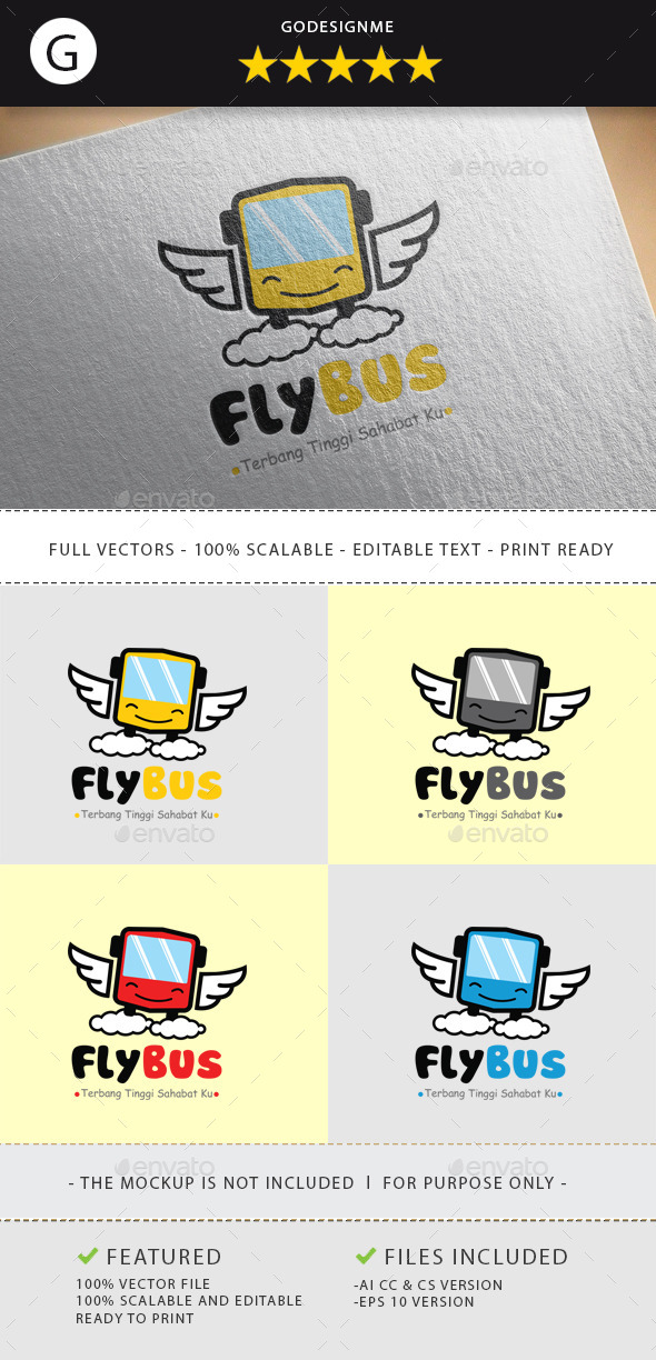 Fly Bus, Logo Templates | GraphicRiver