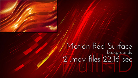 Red Surface Animation Background, Motion Graphics | VideoHive