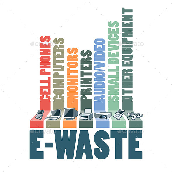 E-Waste Types Infographic Concept by petov | GraphicRiver
