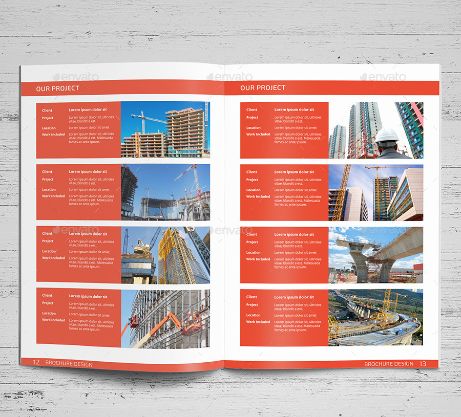 Construction Brochure Templates, Print Templates | GraphicRiver