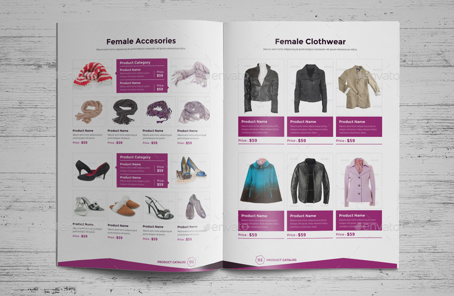 Product Promotion Catalog InDesign Template v4, Print Templates ...