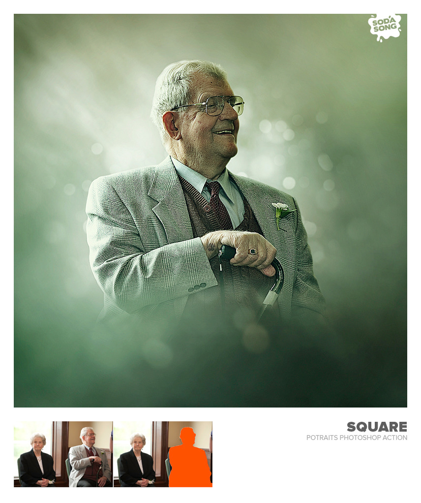 Square Potraits Photoshop Action, Add-ons | GraphicRiver