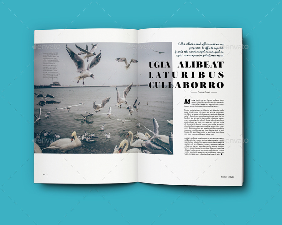 InDesign A4 Magazine Template 2, Print Templates | GraphicRiver