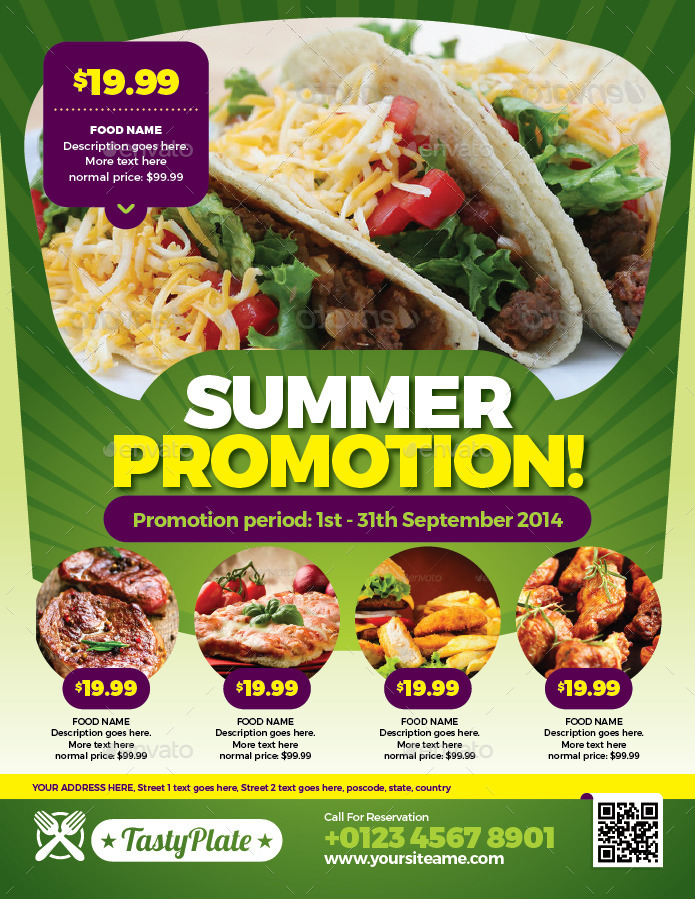 Restaurant Flyer Vol.10, Print Templates | GraphicRiver