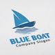 Blue Boat logo, Logo Templates | GraphicRiver