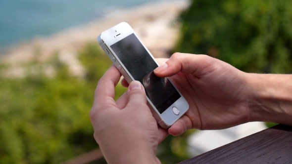 Woman Hands Using Smartphone., Stock Footage | VideoHive