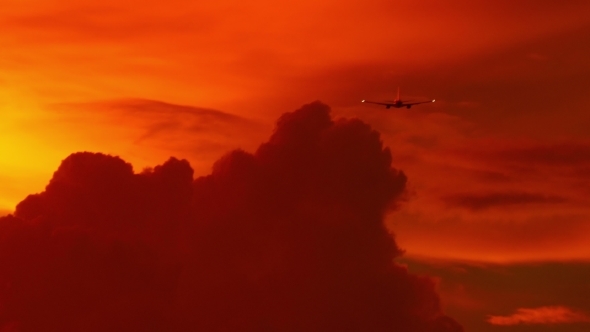 Sunset Flight, Stock Footage | VideoHive