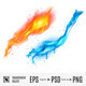 Fire and Water, Vectors | GraphicRiver