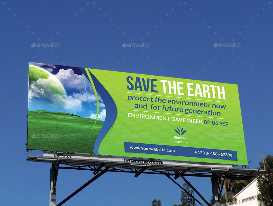 Environment / ECO Billboard Template by OWPictures | GraphicRiver