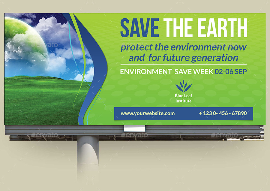 Environment / ECO Billboard Template by OWPictures | GraphicRiver