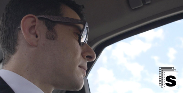 Businessman Looking Outside Car Window 1, Stock Footage | VideoHive