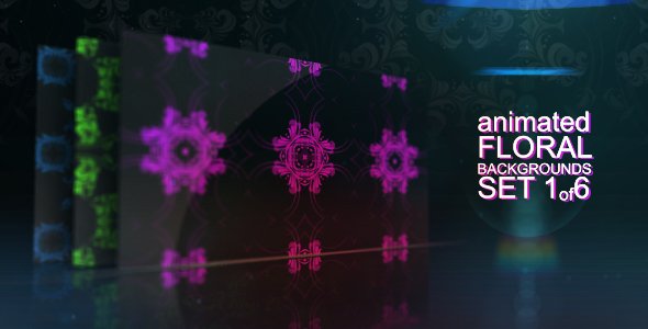 Animated Floral Backgrounds #1, Motion Graphics | VideoHive