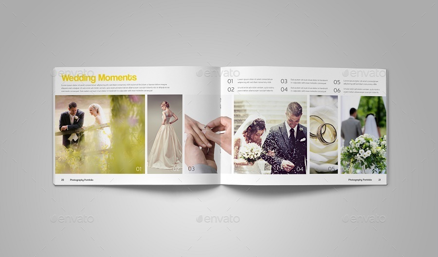 Photography Portfolio/Photo Album (landscape) vol.3, Print Templates