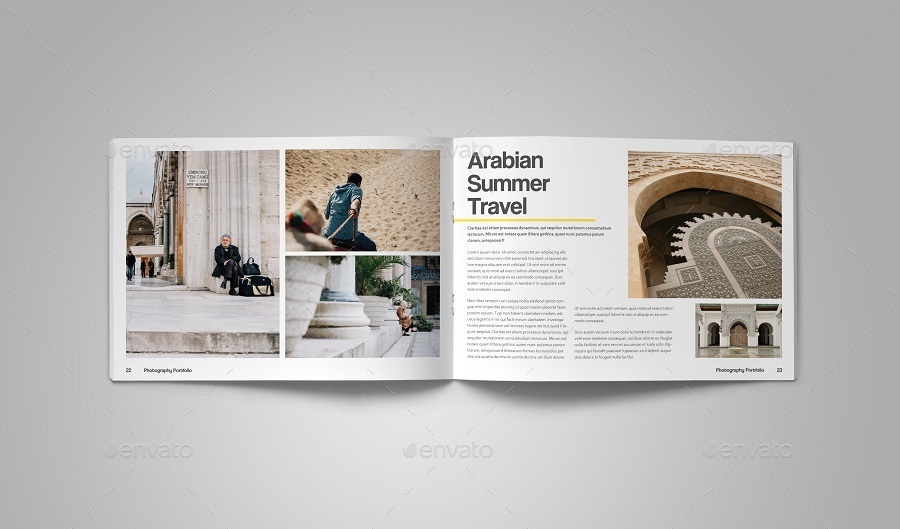 Photography Portfolio/Photo Album (landscape) vol.3, Print Templates