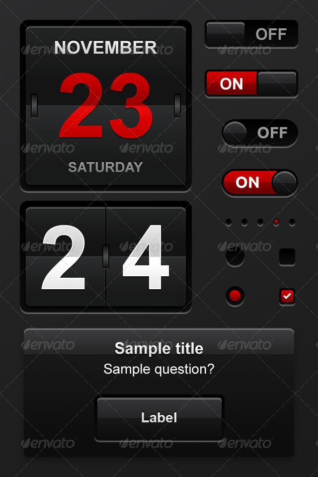 Complete Mobile Interface, Web Elements | GraphicRiver
