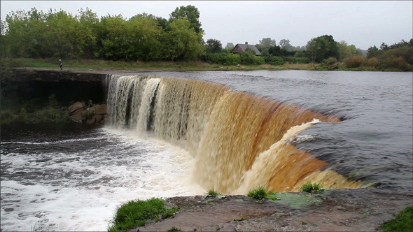 Loud Noise as the Bog Swamp Water Falls , Stock Footage | VideoHive