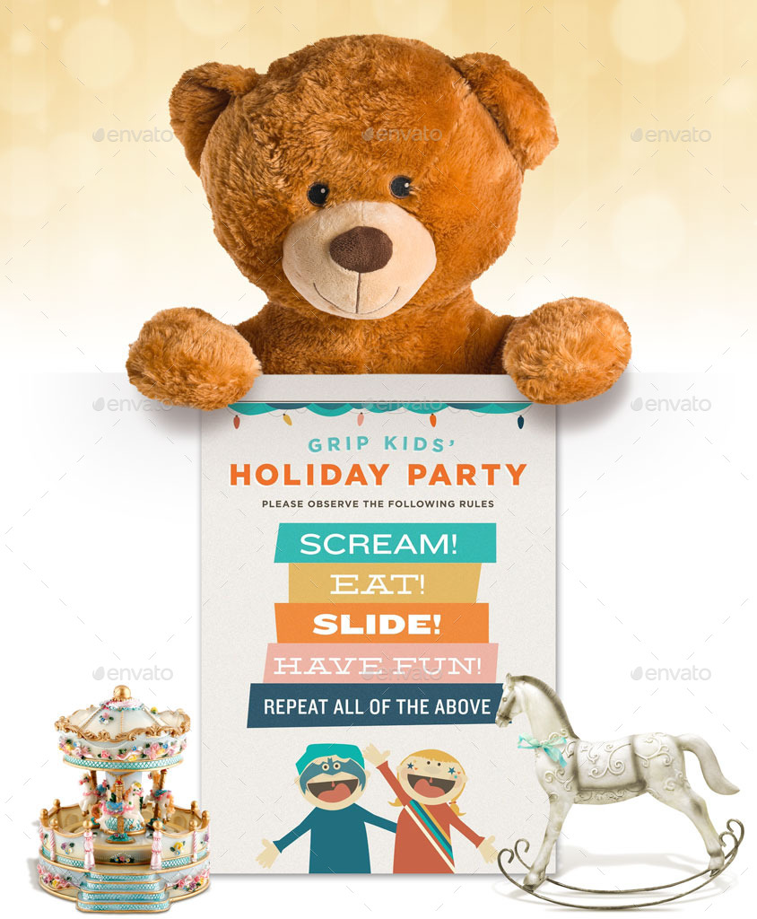 Kids Branding Poster And Flyer Mockup, Graphics | GraphicRiver