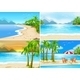Beach Scenes, Vectors | GraphicRiver
