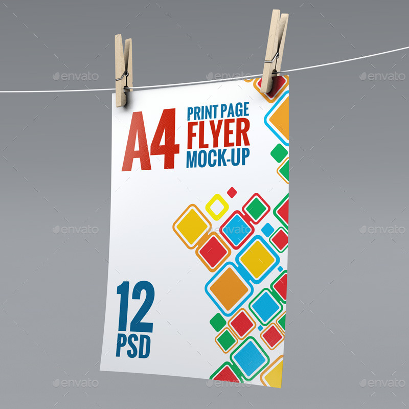 A4 Corporate Flyer Mock-Up, Graphics | GraphicRiver