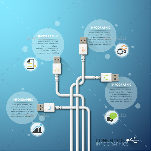 Connection Infographics Set (14 Items), Infographics | GraphicRiver