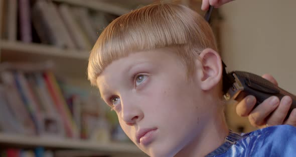 Portrait Boy Haircut Uninterested Expression Face Teenager is ...