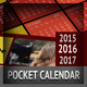 Pocket Calendar 2016 - 2015 - 2017 - Metro Style by Gizer | GraphicRiver