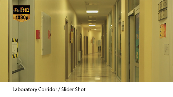 Laboratory corridor, Stock Footage | VideoHive