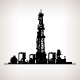 Silhouette Drilling Rig, Vectors | GraphicRiver