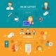 Support Banner Set, Vectors | GraphicRiver