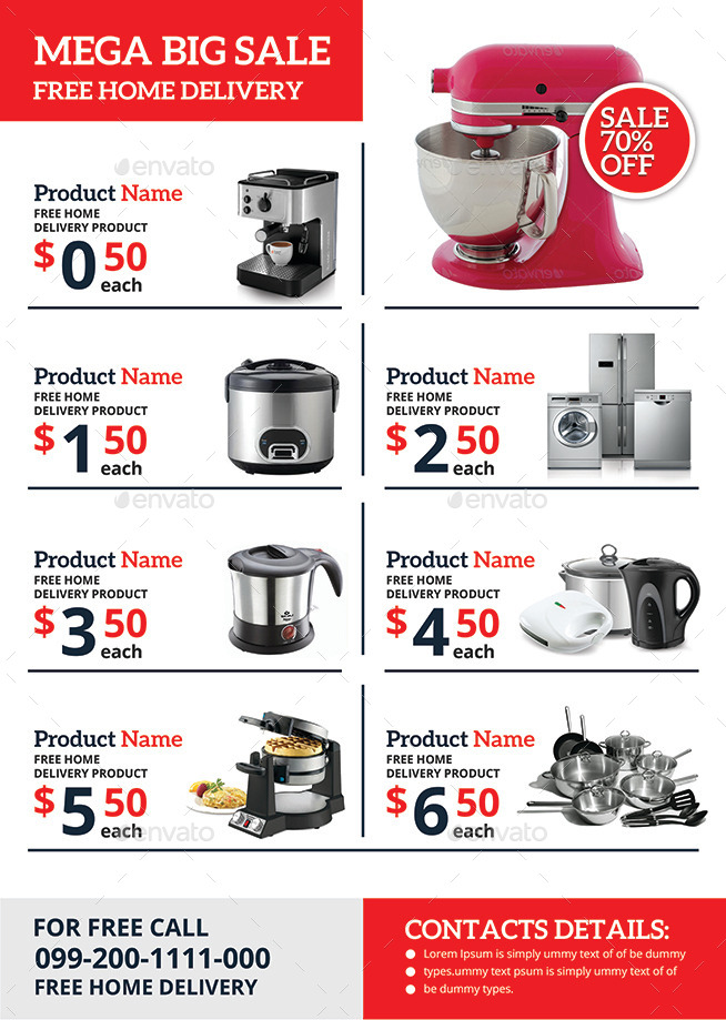 3 Styles Product Flyer Templates , Print Templates | GraphicRiver