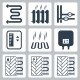 Vector Icon Set Of Heating And Plumbing, Icons | GraphicRiver