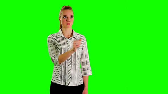 Greenscreen Lady 03, Stock Footage | VideoHive