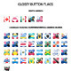 Set Of Glossy Button Flags, Vectors | GraphicRiver