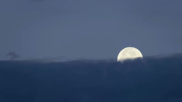 Full Moon Setting, Stock Footage | VideoHive