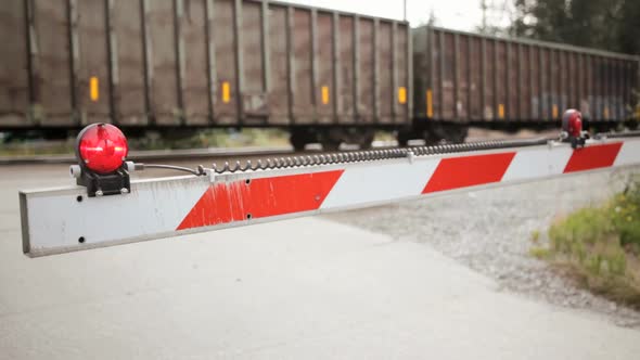 Railroad Crossing Barrier, Stock Footage | VideoHive
