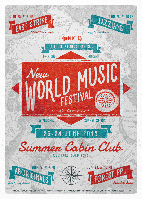 World Music Fest Flyer/Poster, Print Templates | GraphicRiver