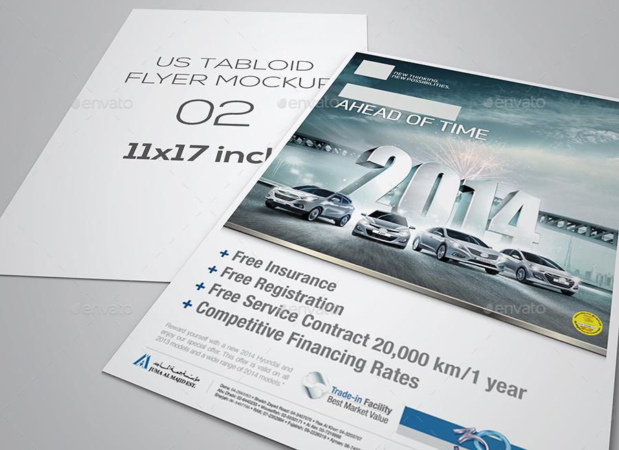 Tabloid Flyer Mockup by Brahmia | GraphicRiver