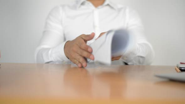 Gathering Documents on Office Table, Stock Footage | VideoHive