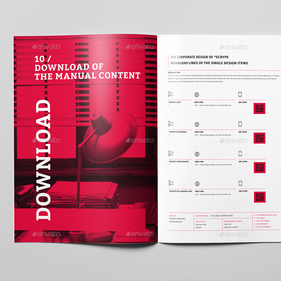 Brand Manual, Print Templates | GraphicRiver
