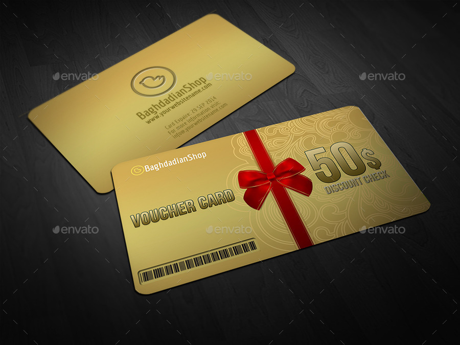 Gift Voucher Card Template Vol 17, Print Templates | GraphicRiver