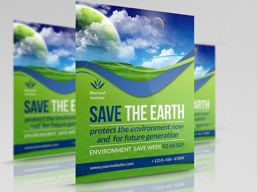Environment ECO Advertising Bundle, Print Templates | GraphicRiver