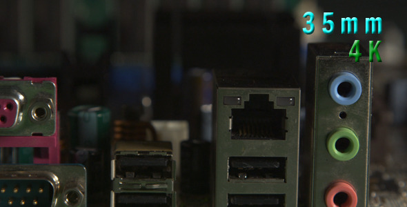 Motherboard Back Panel Connectors , Stock Footage | VideoHive