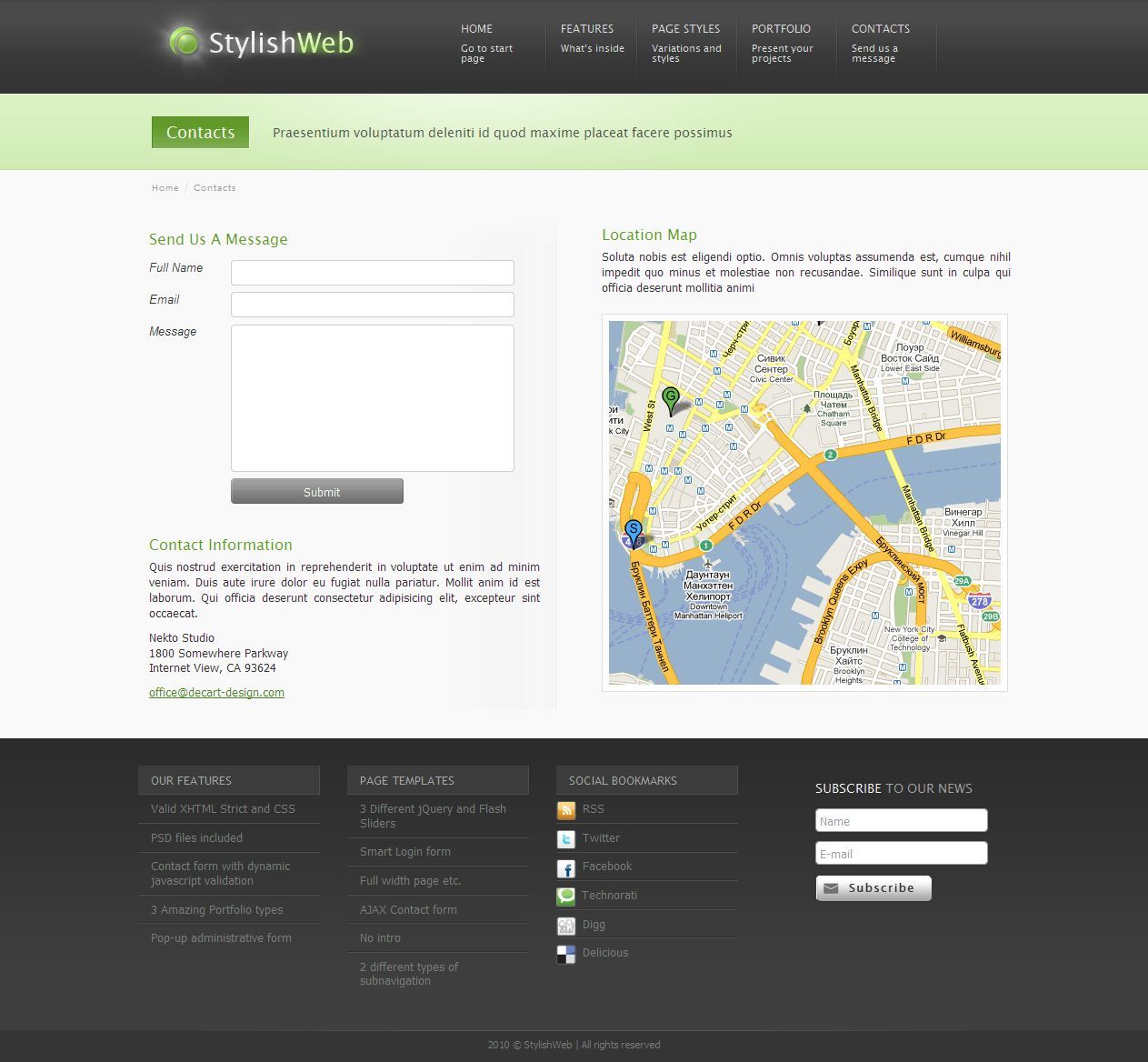 StylishWeb | Modern High Quality HTML/CSS Template by Nekto | ThemeForest
