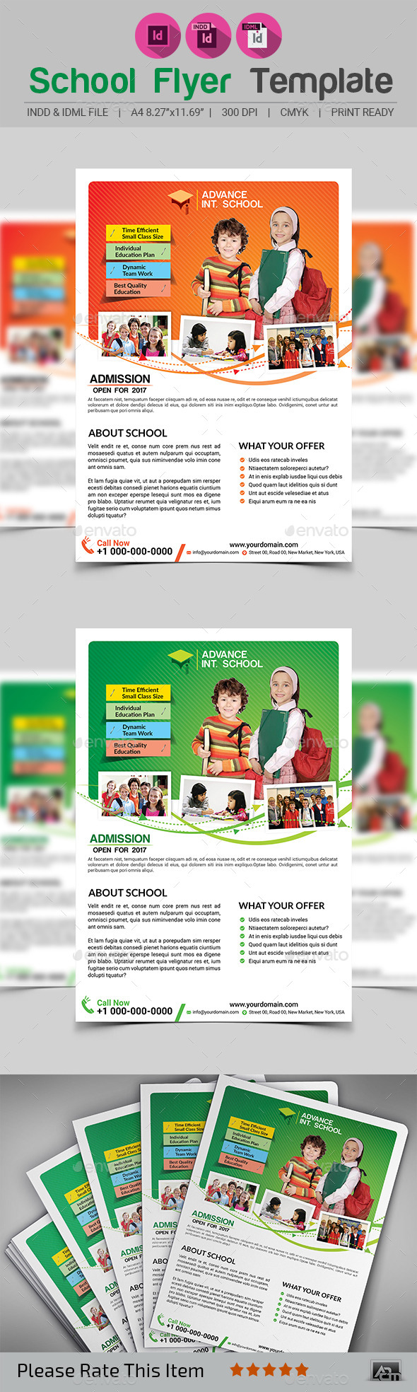 School Flyer Template V2 by aam360 | GraphicRiver