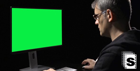 Green Screen Computer, Stock Footage | VideoHive